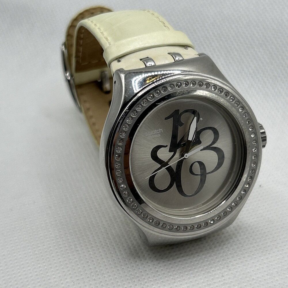 2006 Swiss Swatch Irony Steel 44mm Watch Swiss Made E… - Gem